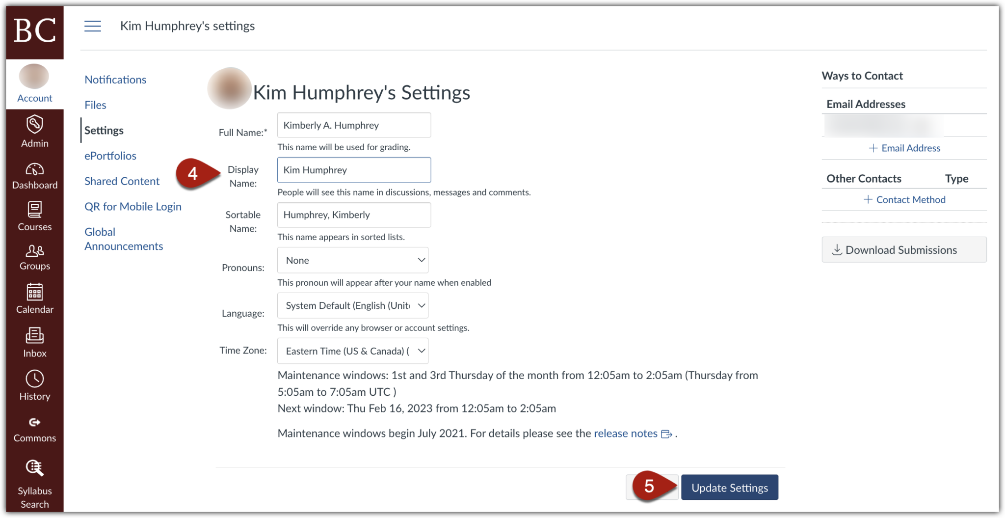 Customize User Display Settings – CTE Resources