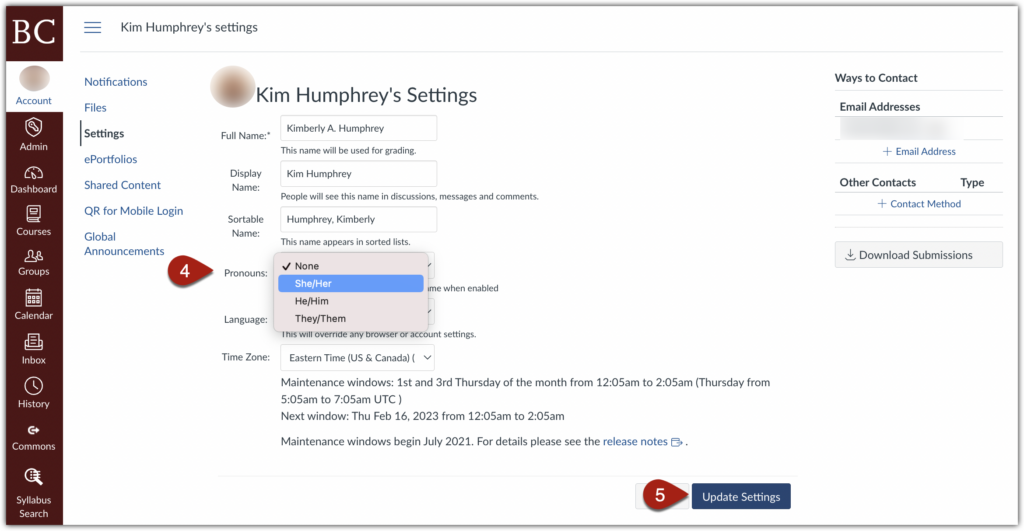 Customize User Display Settings – CTE Resources