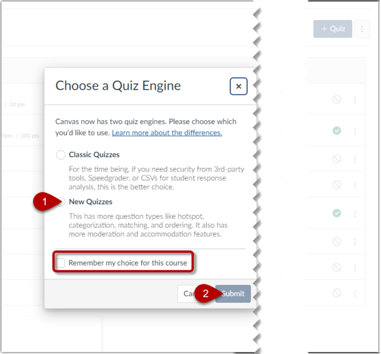 Building a New Quiz – CTE Resources