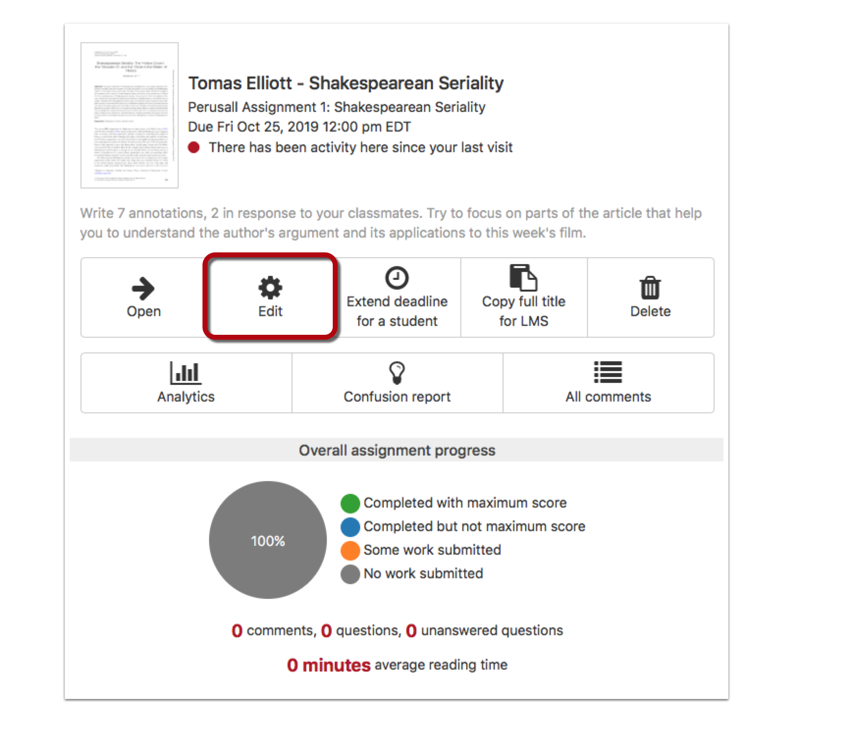 Setting Up Perusall for a Course – CTE Resources