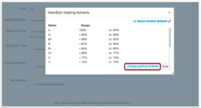 Grading Schemes – CTE Resources